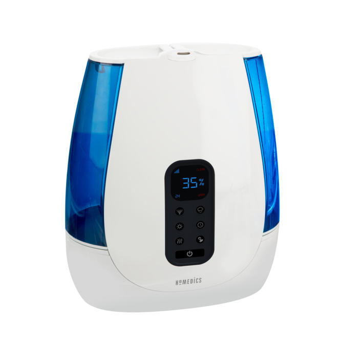 120-Hour Warm or Cool Mist Ultrasonic Humidifier with Digital Display ...