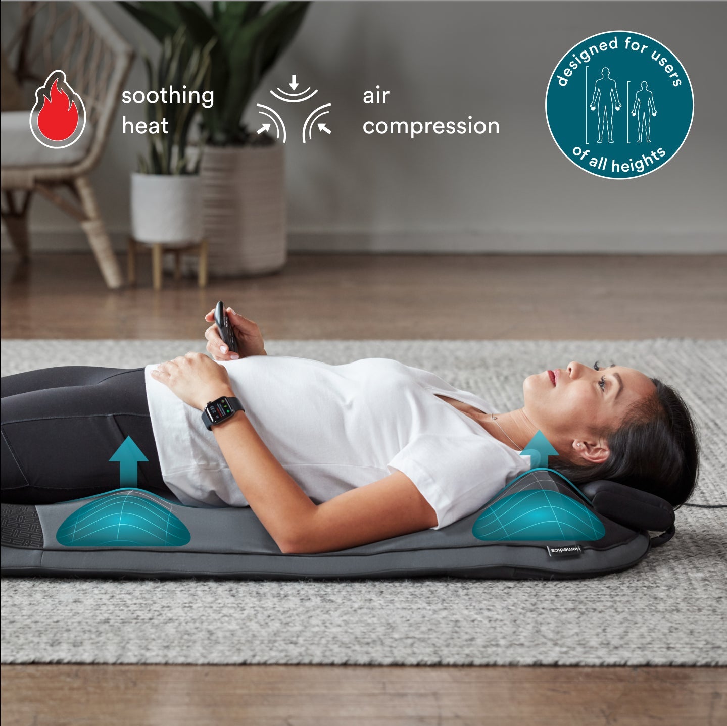 Body Flex Back Stretching Mat with Heat - Homedics