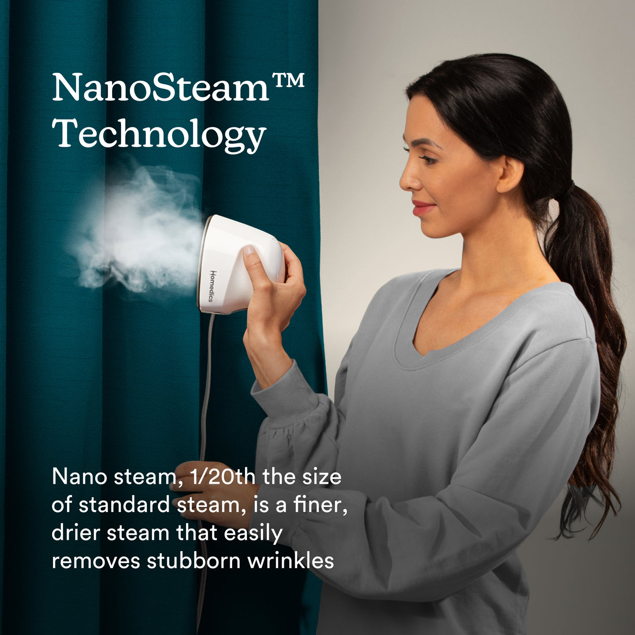 PerfectSteam 2-in-1 Garment Steamer & Iron – Homedics